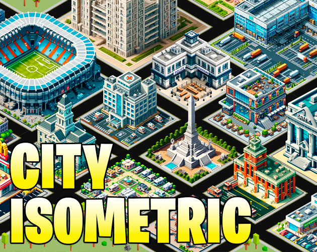 Isometric City Builder Voxelart by PabloGameDev