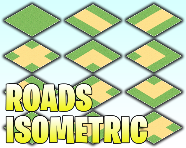 FREE : Isometric Roads System by PabloGameDev