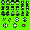 Sprites / Emotes Game boy 16 x 16 by Falchetbros