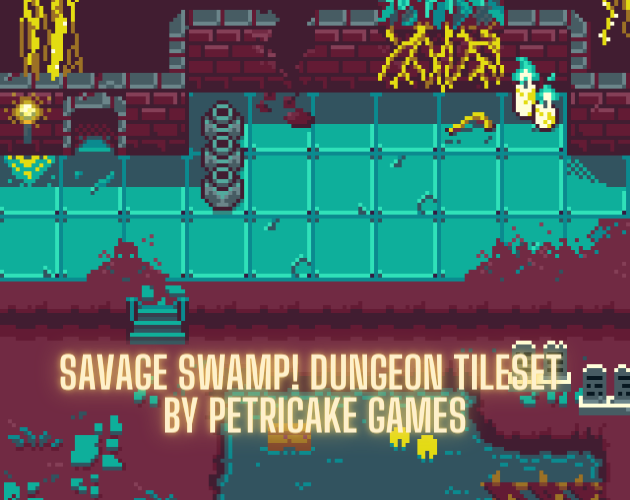Savage Swamp! Dungeon Tileset by PetricakeGames