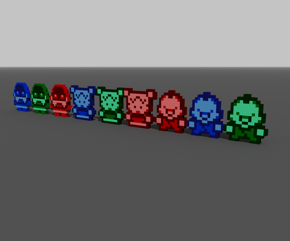 RGB Project! voxel-style 16x16 assets! by padadu