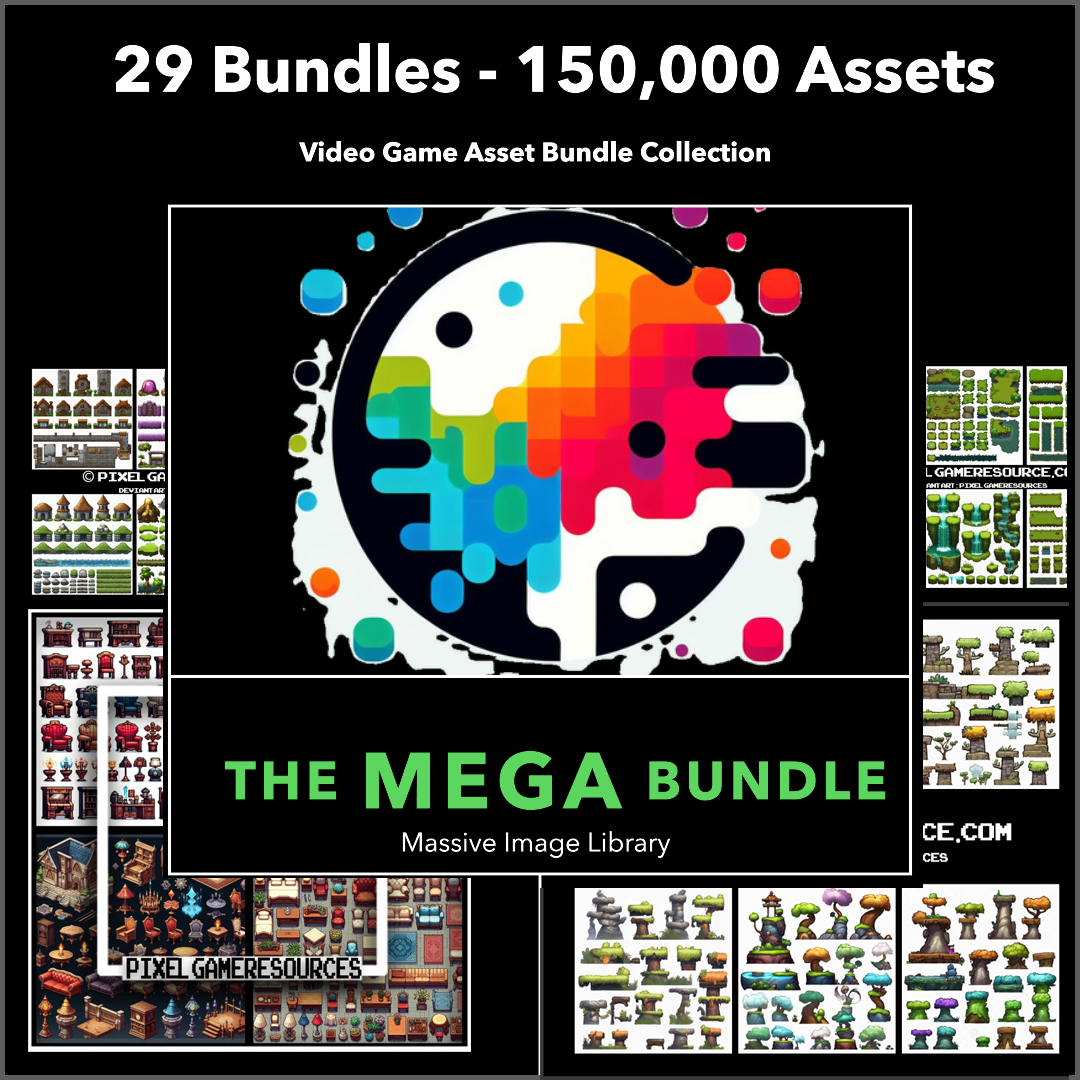 Video Game Art Assets MEGA BUNDLE - 29 Bundles - 150,000 images by ...