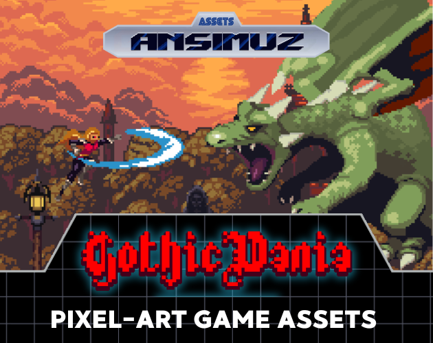 Battle Background: Ruins - Gothicvania Collection by ansimuz