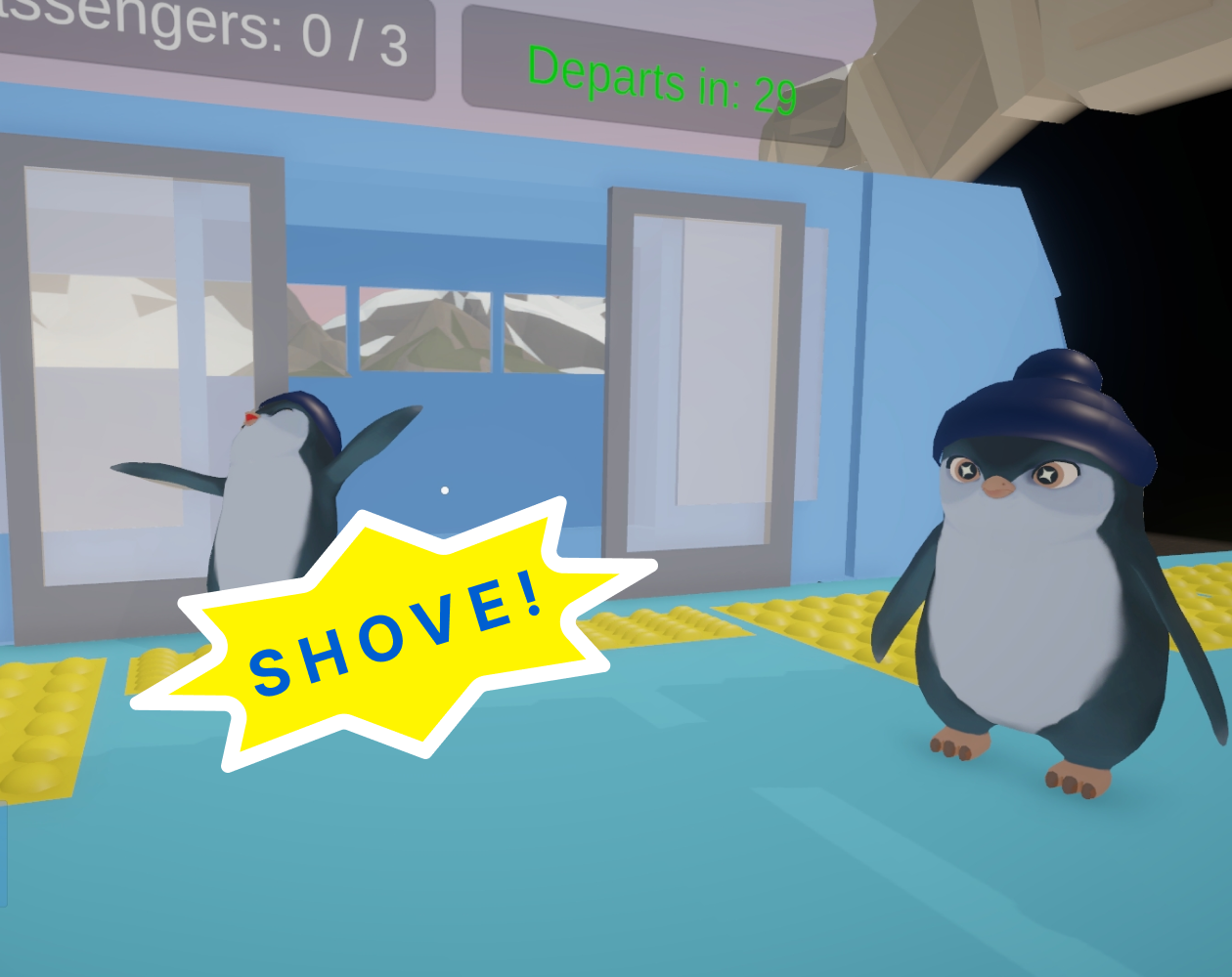 Penguins at Pengu Station by Nick Swift