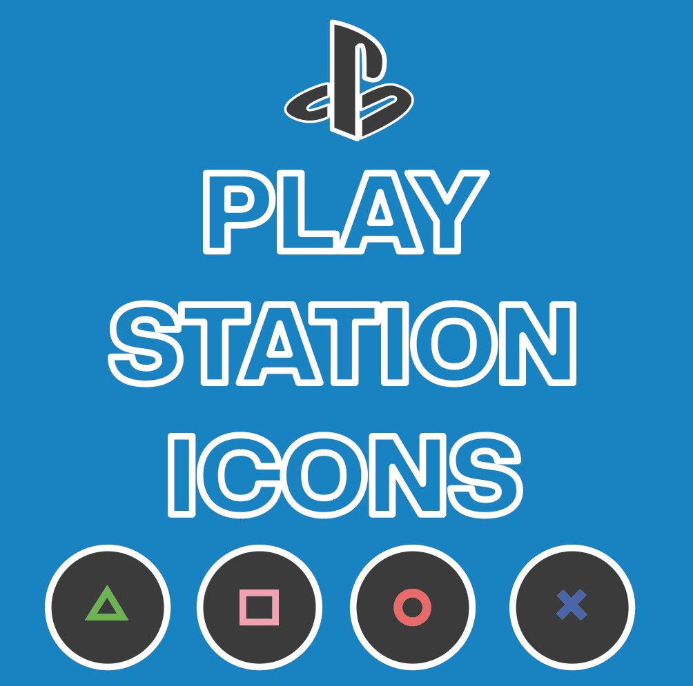 Playstation Gamepad Icons UI - Different Styles by popeyecsm