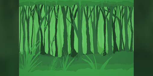 Free pixel-art looping background (Jungle) by blank_canvas