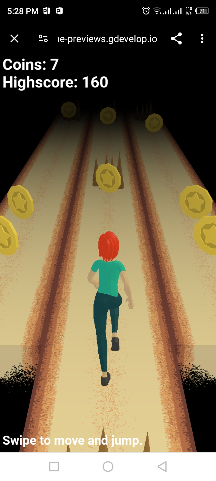 Sunset Fall (3D Lane runner) by Adnanyaseen