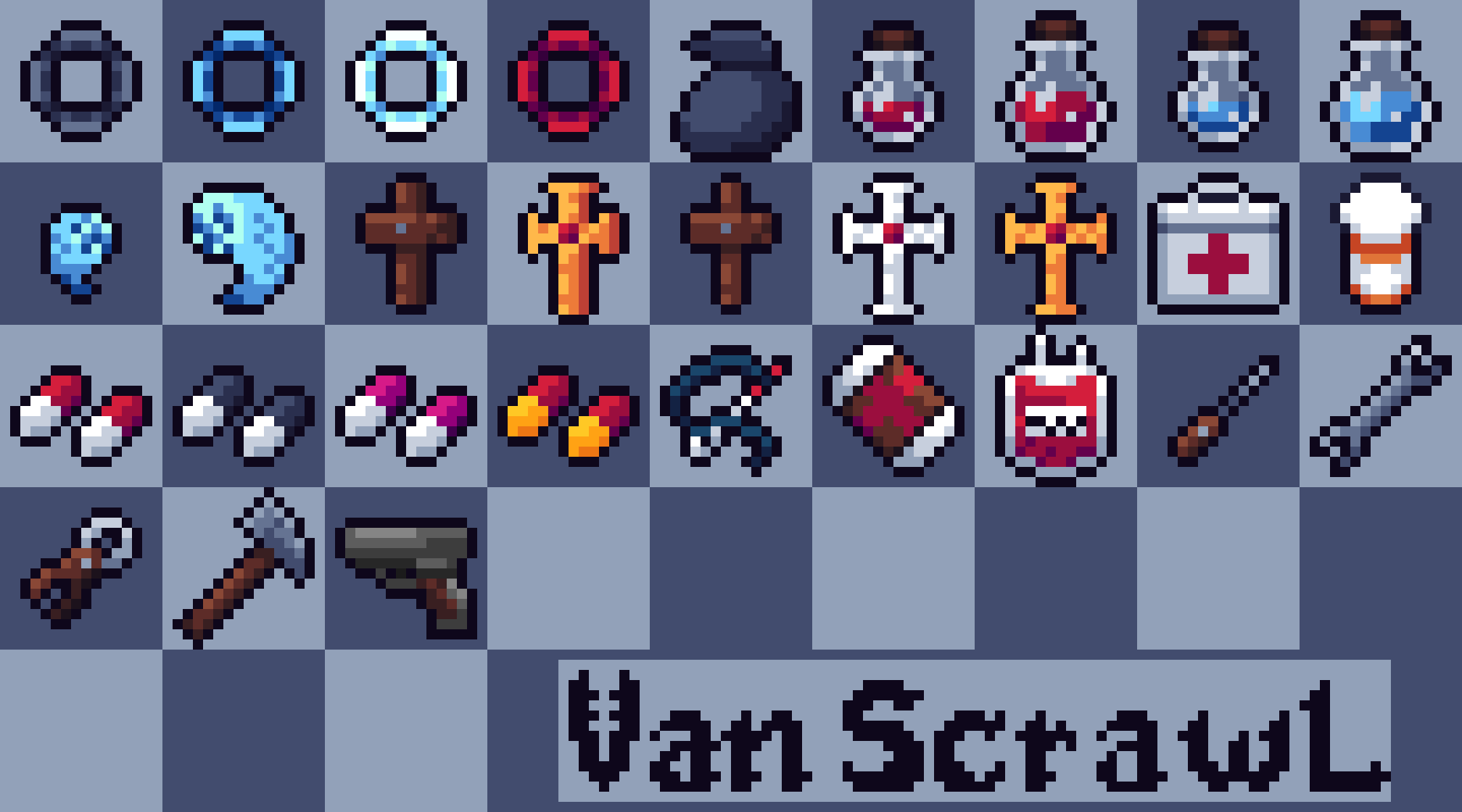 Useful Items 16x16 by Joel Scrawl