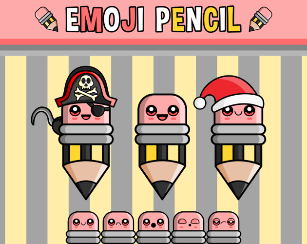 Emoji Emotion Faces Pencil by KEITHART85