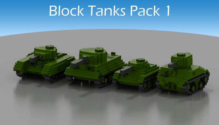 Block Tanks Pack 1 by Castor Studios