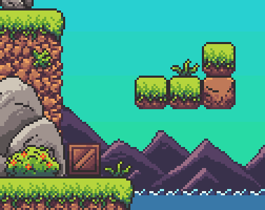 2D 16px Grassland Tileset by Segart