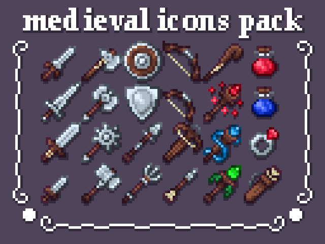 CatDev's Medieval Icons by CatDev Pixelarts