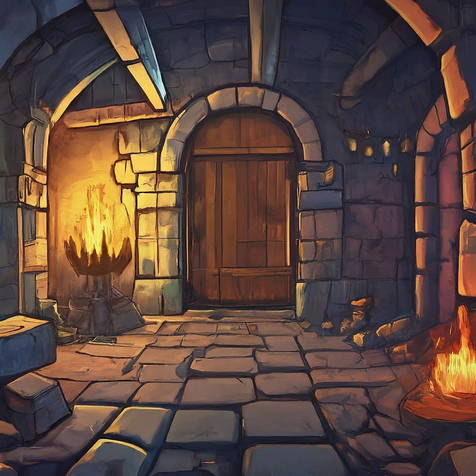 Free CC0 Dungeon Backgrounds Pack by The Outlander