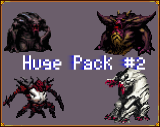 100 RPG Fantasy Monsters Huge Pack - Pixelart / Pixel Art sprite Pack ...