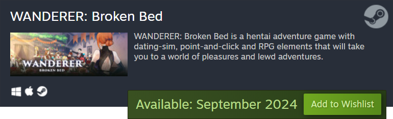 WANDERER: Broken Bed | REMASTERED v0.11.5 NEW ANDROID BUILD by TOPHOUSE