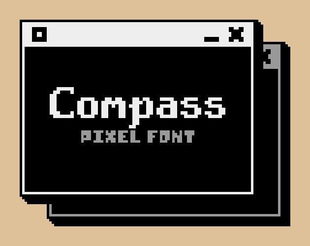 Pixel Font - COMPASS by somepx