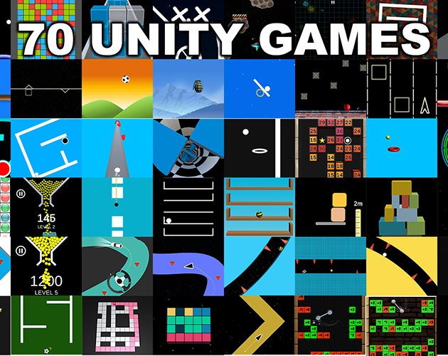 70 Unity Games Bundle by NeonSpaceFighter