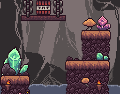 2D 16px Cave Tileset by Segart