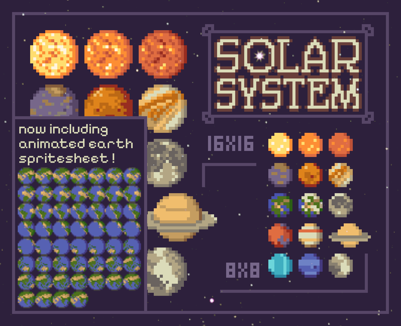 Solar system asset pack by Icefields