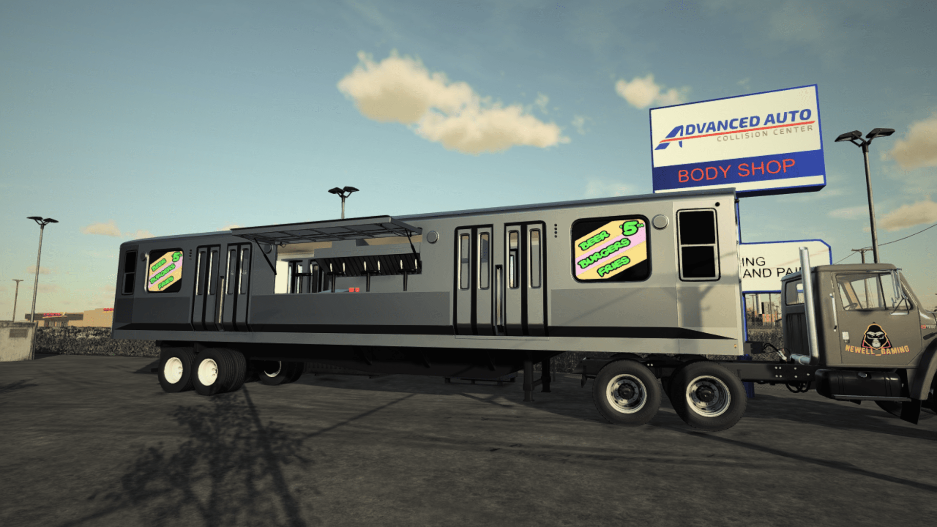 FS22 Subway Food Trailer by Newell_Gaming