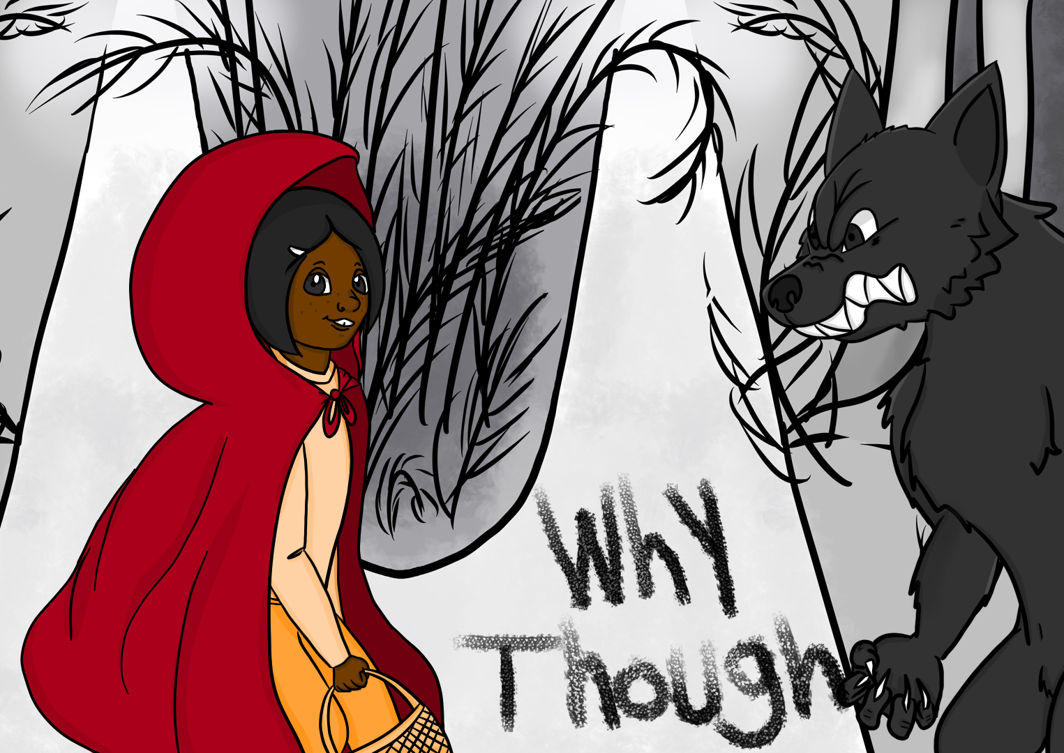 The Big Bad Wolf(Character sketch) - Why Though? by Madd Mavv ...