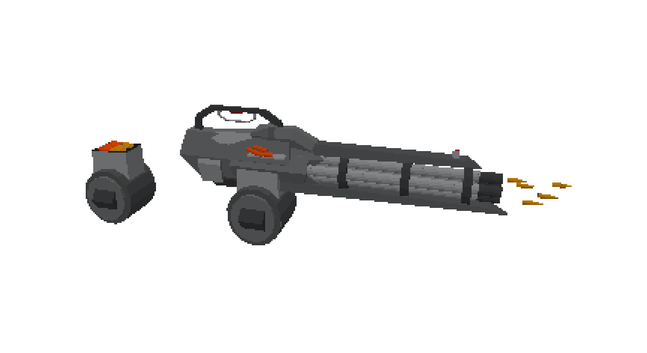 Sci-Fi PSX Style Heavy Machine Gun - V1 by LazySpar7an