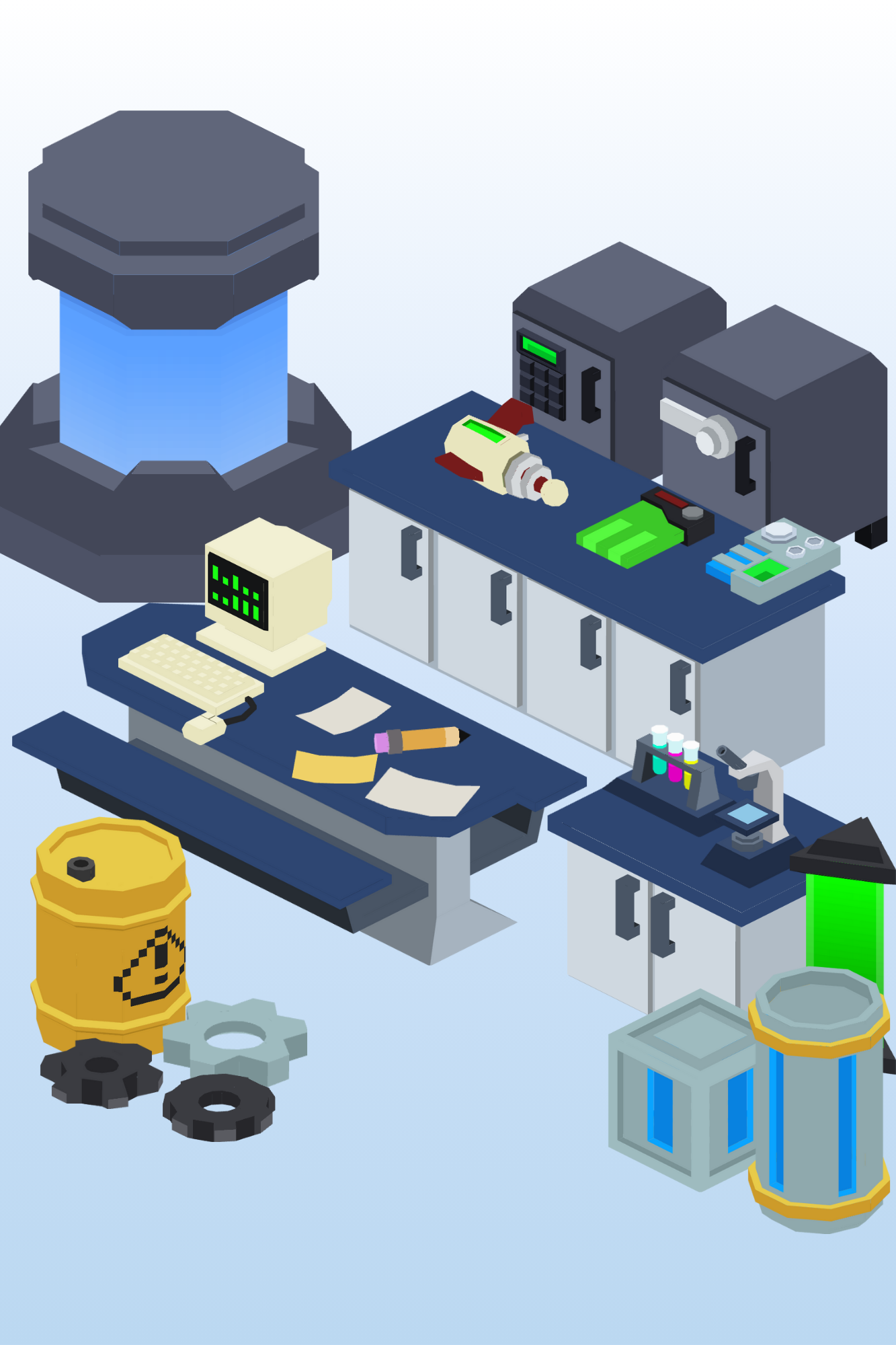 3D Asset Pack #2: Sci-Fi Lab by RadioVillain - Julian Herman