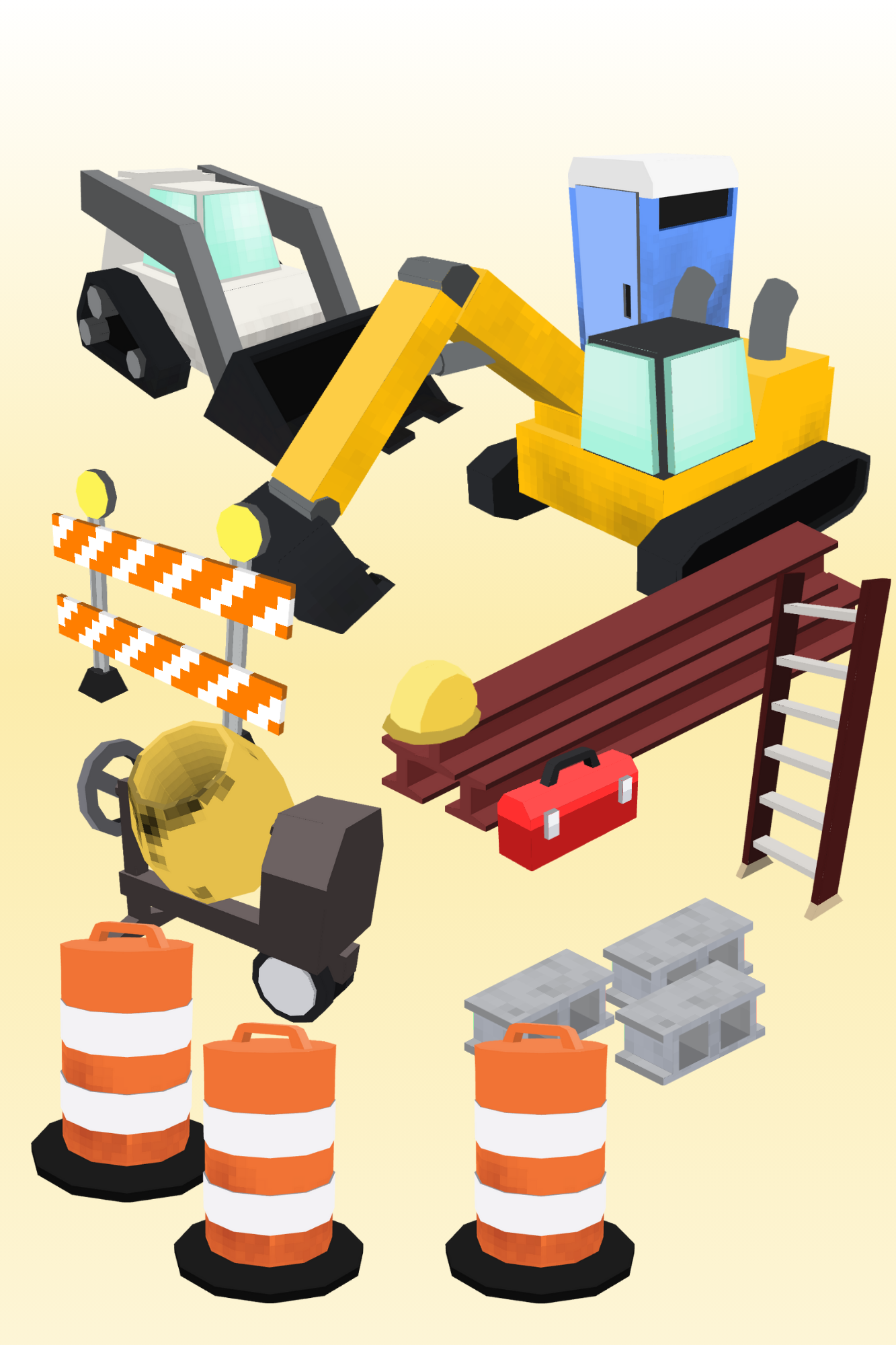 3D Asset Pack #3: Construction Job by RadioVillain - Julian Herman