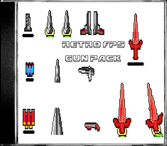Retro Style FPS Gun Pack by LAZY SPAR7AN GAMES