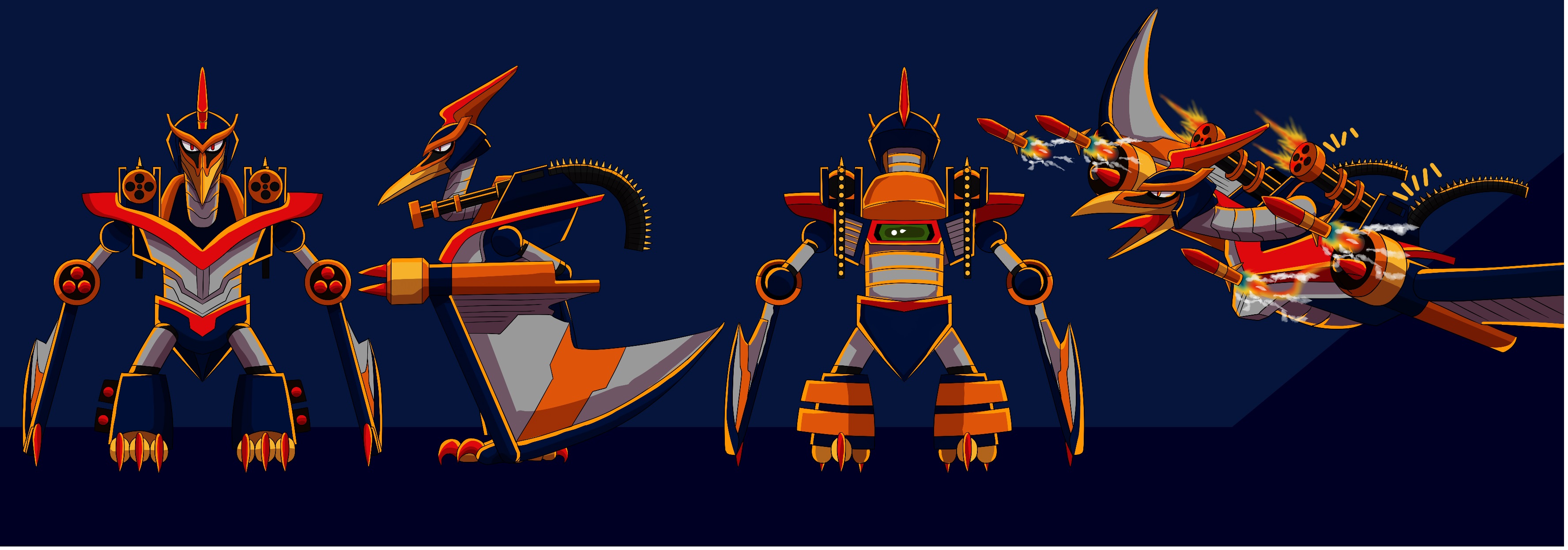 Animal Robot Boss Characters by The Burrower