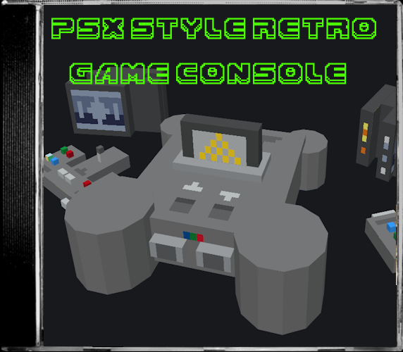 PSX STYLE Retro Video Game Console by LAZY SPAR7AN GAMES