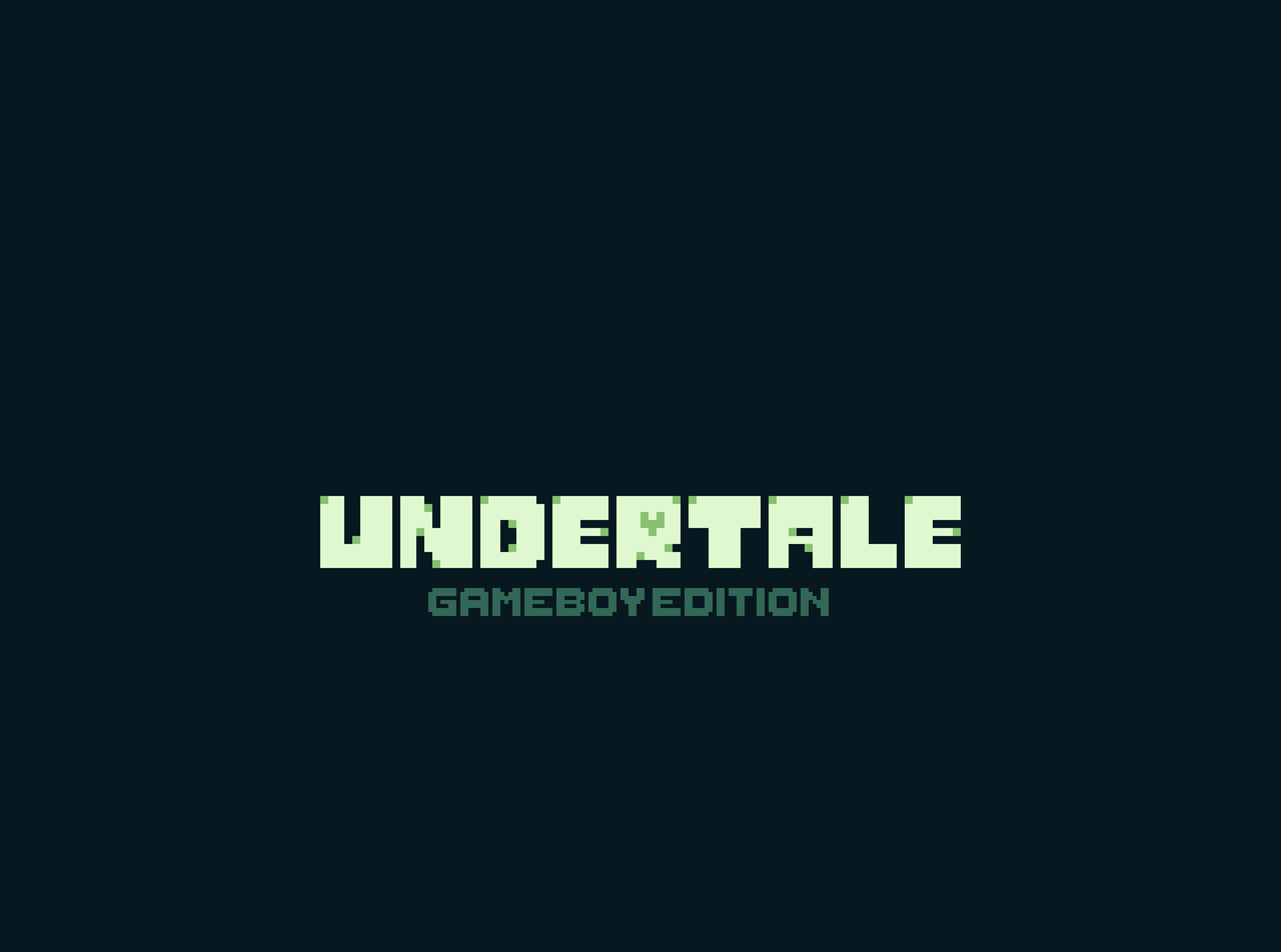 UNDERTALE GB EDITION by SophieCube