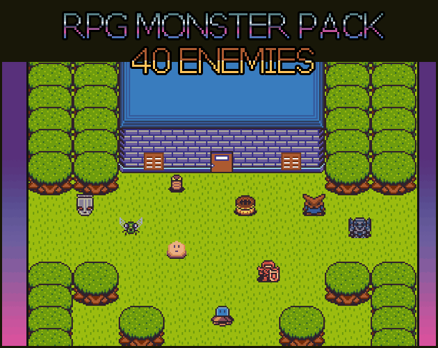 Retro Enemy RPG Monsters Pack by HammerStrike
