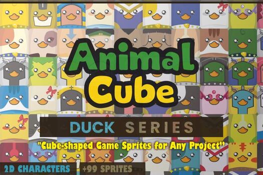 Animal Cube (Duck Series) - 2D Asset by ExpertHisa