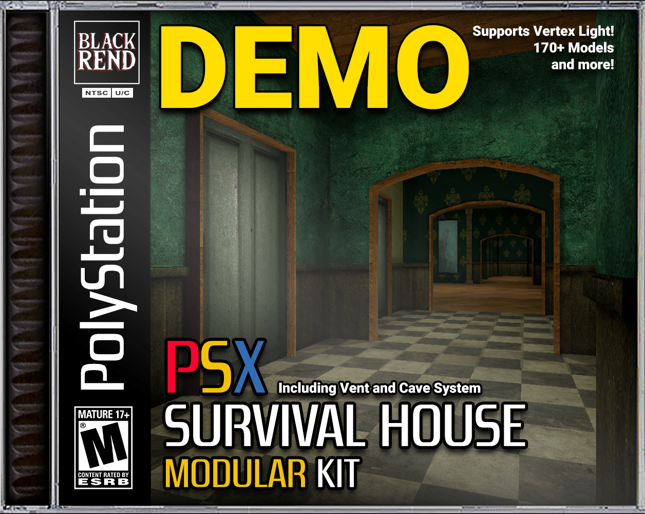 Retro PSX Assets - Modular Survival House DEMO by sourpickle35