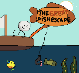 The Great Fish Escape by Mr. Orange