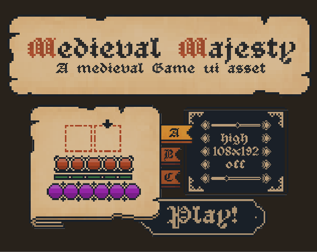 Medieval GUI Asset by Finnmercury