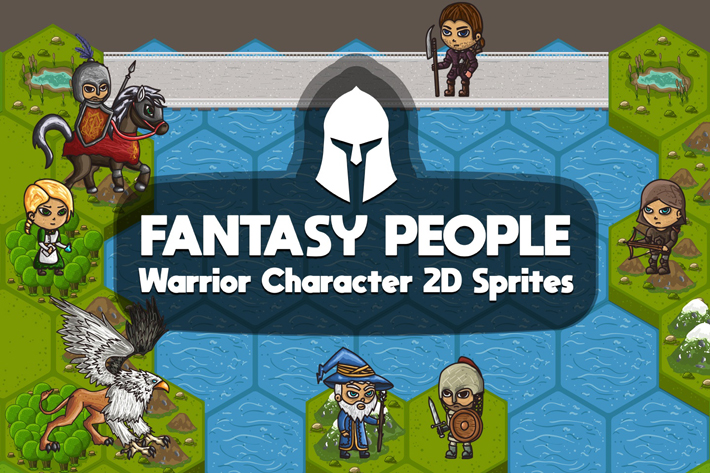 People Warrior Character Sprites by Free Game Assets (GUI, Sprite ...