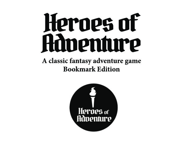 Heroes of Adventure Bookmark Edition by Nameless Designer