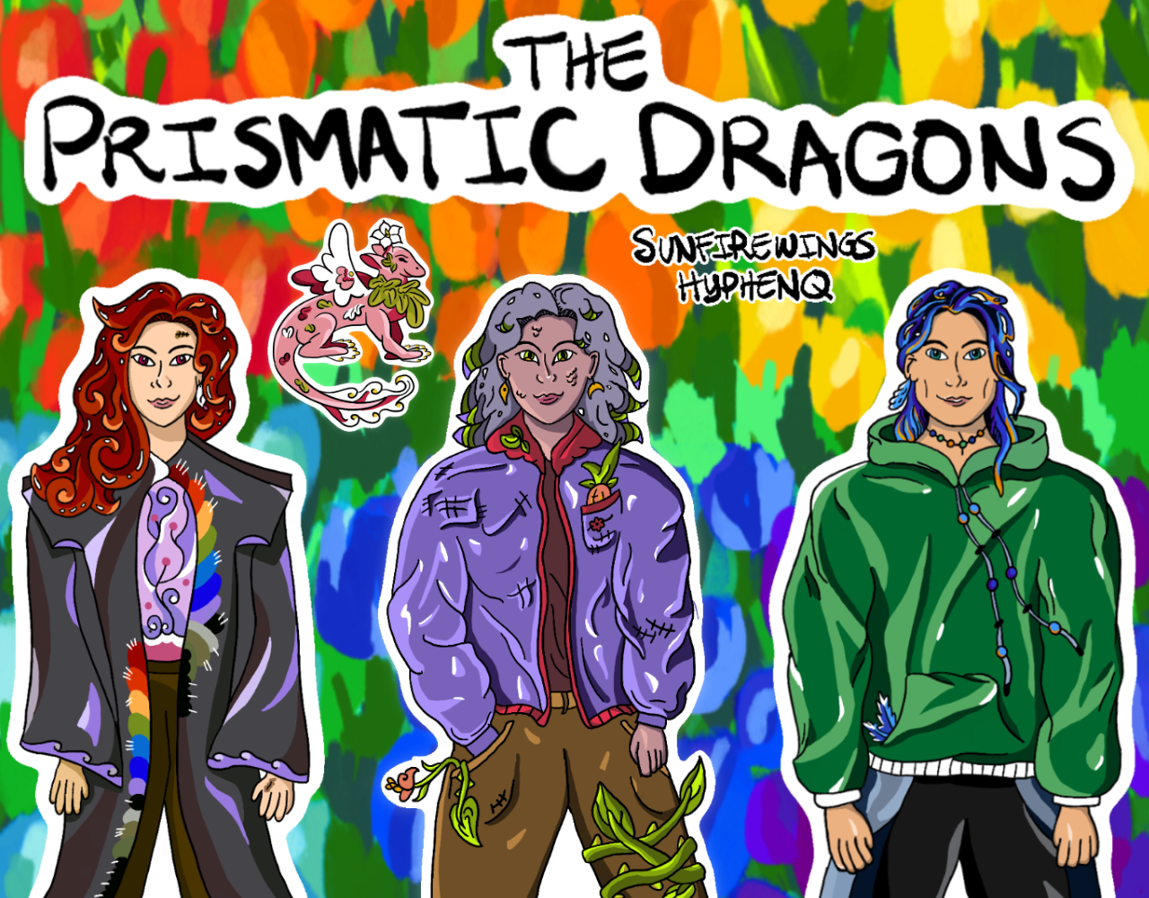The Prismatic Dragons by sunfirewings, hyphenQ