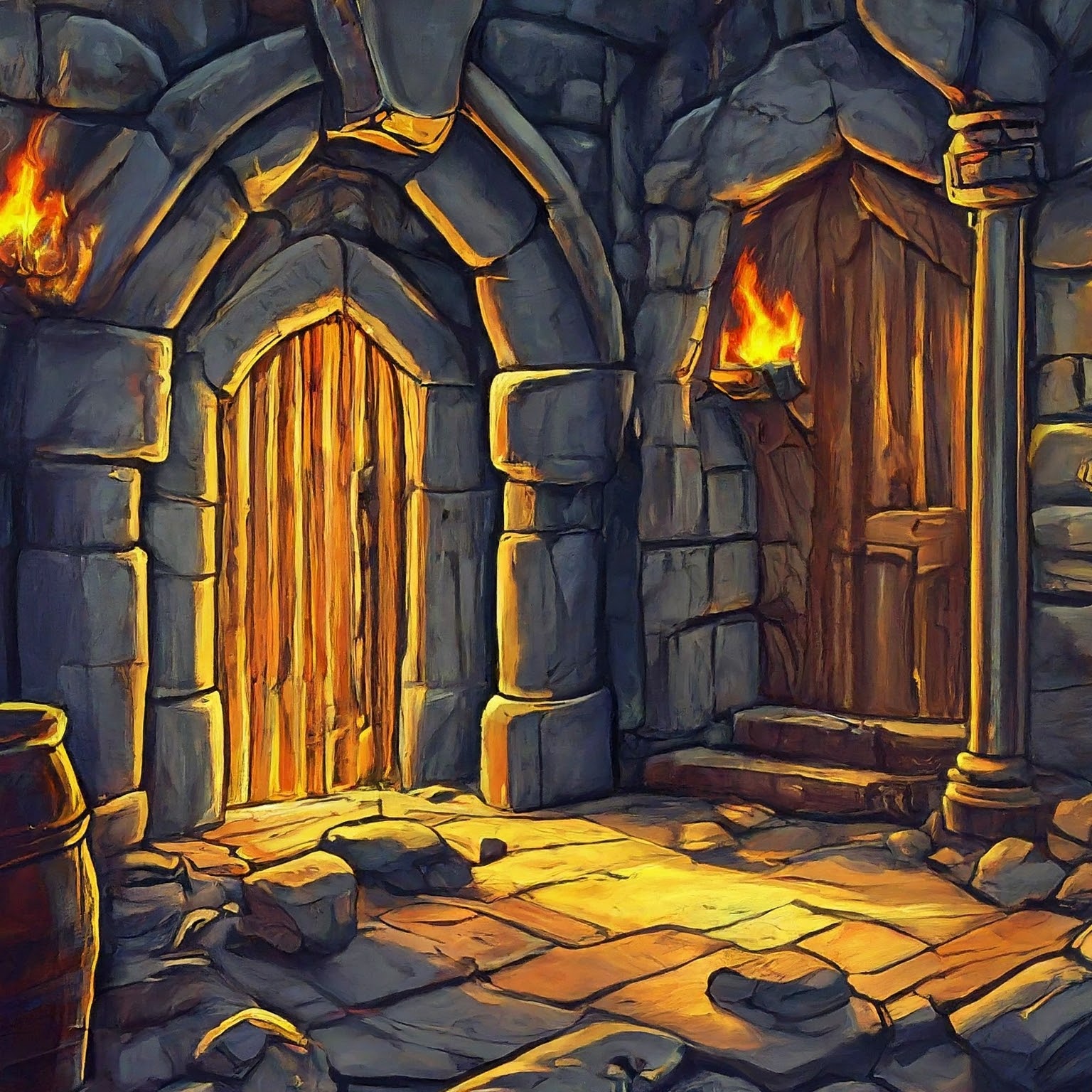 Free CC0 Dungeon Backgrounds Pack by The Outlander