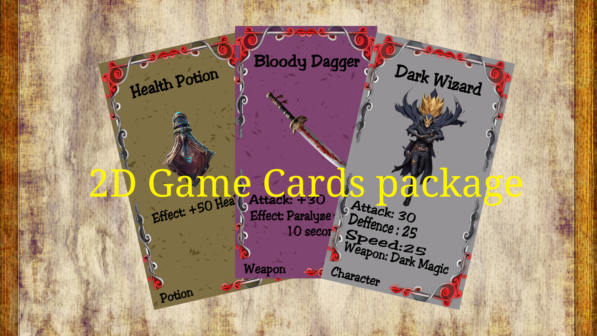 2D Game Cards Package by goldenseal