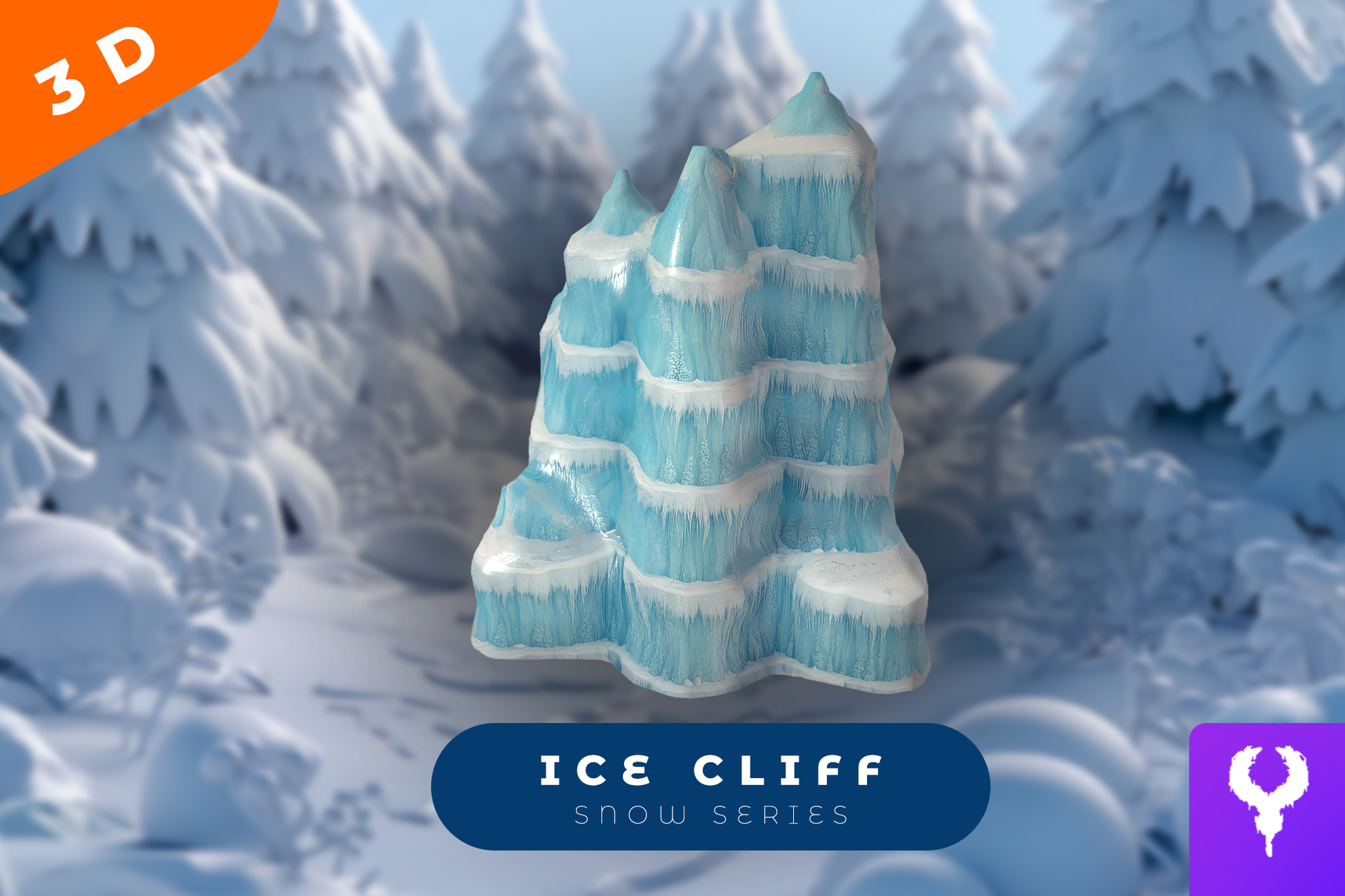 Cartoon Ice Cliff by golemkin