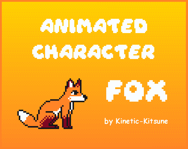 Fox - 2D Animated Pixel Art Character by kinetic-kitsune
