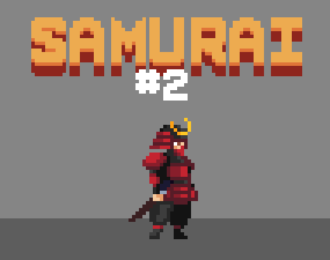 Samurai #2 2D Pixel Art by Mattz Art