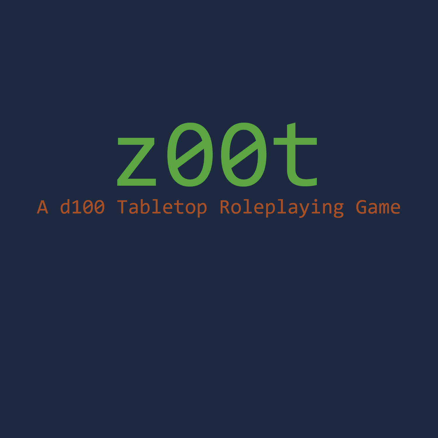 z00t - A d100 Tabletop Roleplaying System by kdiii1