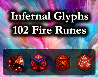 Infernal Glyphs - 102 Fire Runes [512x512 Icons] [Hybrid AI\Human] by ...