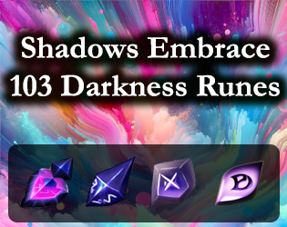 Shadows Embrace - 103 Darkness Runes [512x512 Icons] [Hybrid AI\Human ...