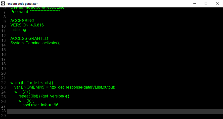 Code typer by That_Undead_Legacy