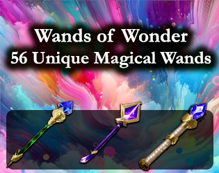 Wands of Wonder - 56 Unique Magical Wands [512x512 Icons] [Hybrid AI ...